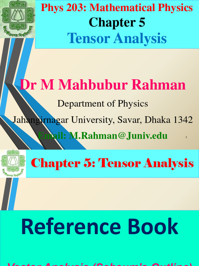 Chapter 5-Tensor Analysis (Part 4) | PDF | Tensor | Linear Algebra