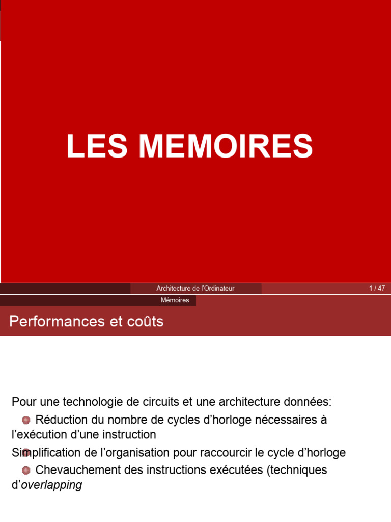 PDF Memoire | PDF | Cache (Informatique) | Mémoire (informatique)