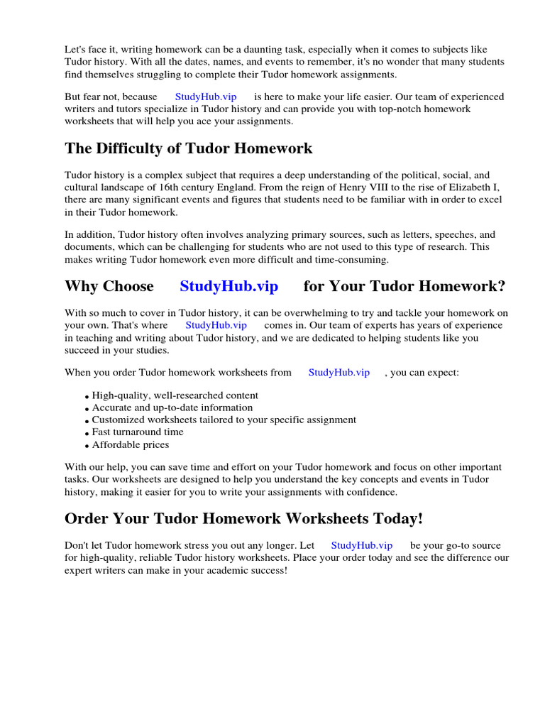 Tudor Homework Worksheets | PDF | Architectural Design | Architecture