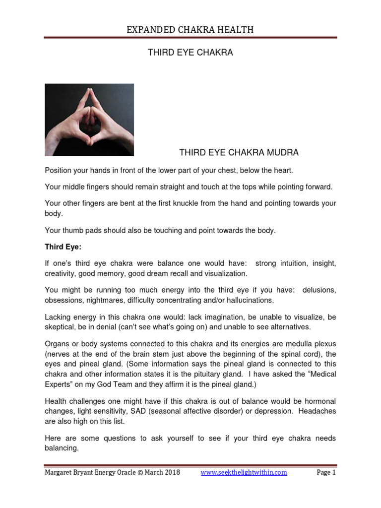 third-eye | PDF | Chakra | Eye