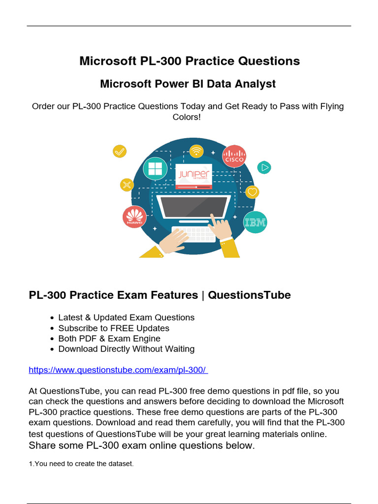 Free Microsoft PL 300 Exam Questions | PDF | Information Technology ...