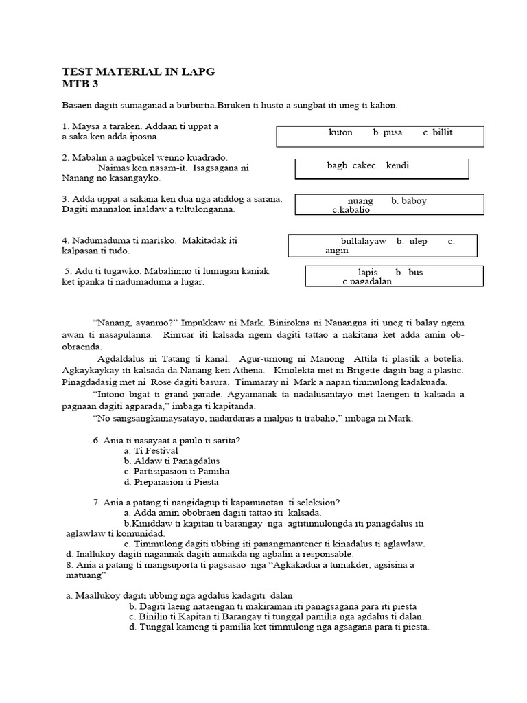 MTB - REVIEWER - Docx - Filename UTF-8 - MTB REVIEWER | PDF