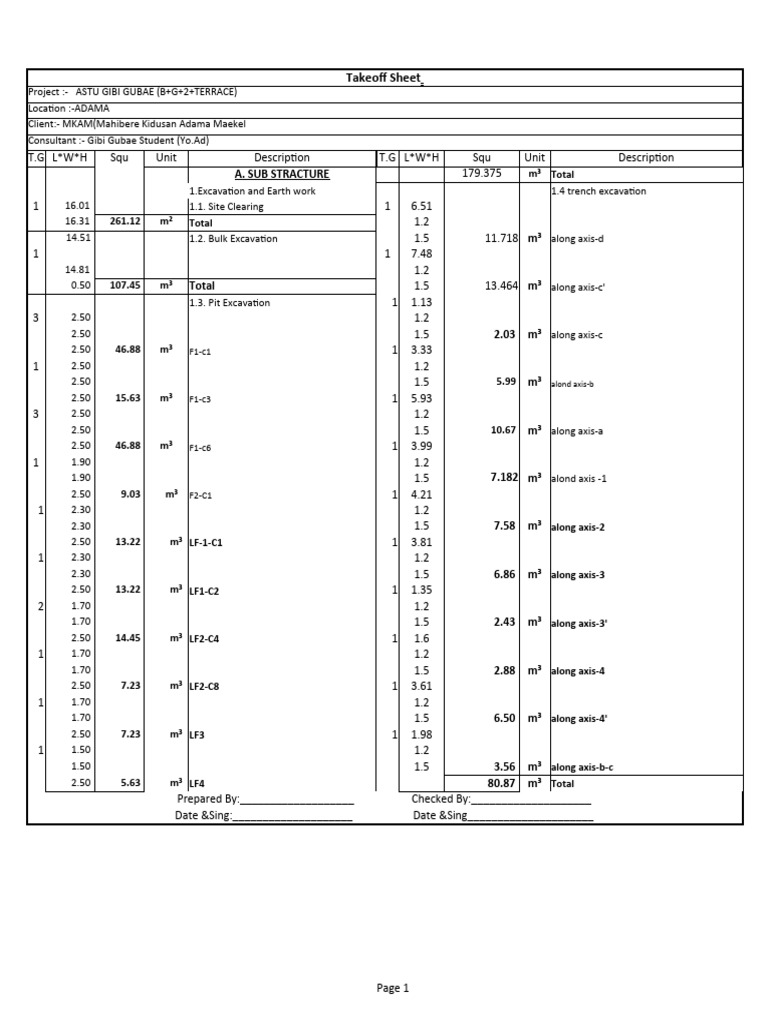 Quantity Template | PDF | Architectural Design | Architecture