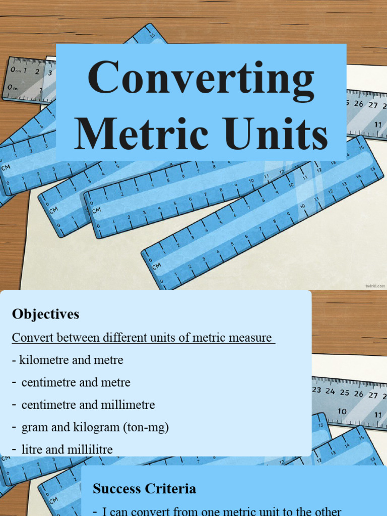 Metric Unit Conversion Guide | PDF | Litre | Length