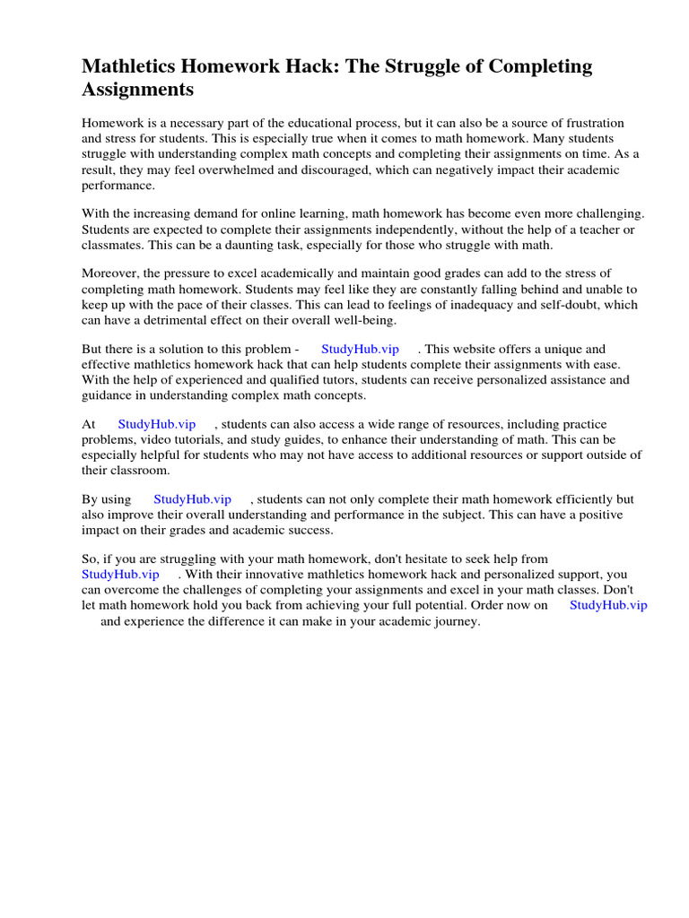 Mathletics Homework Hack | PDF | Internet Bot | Homework