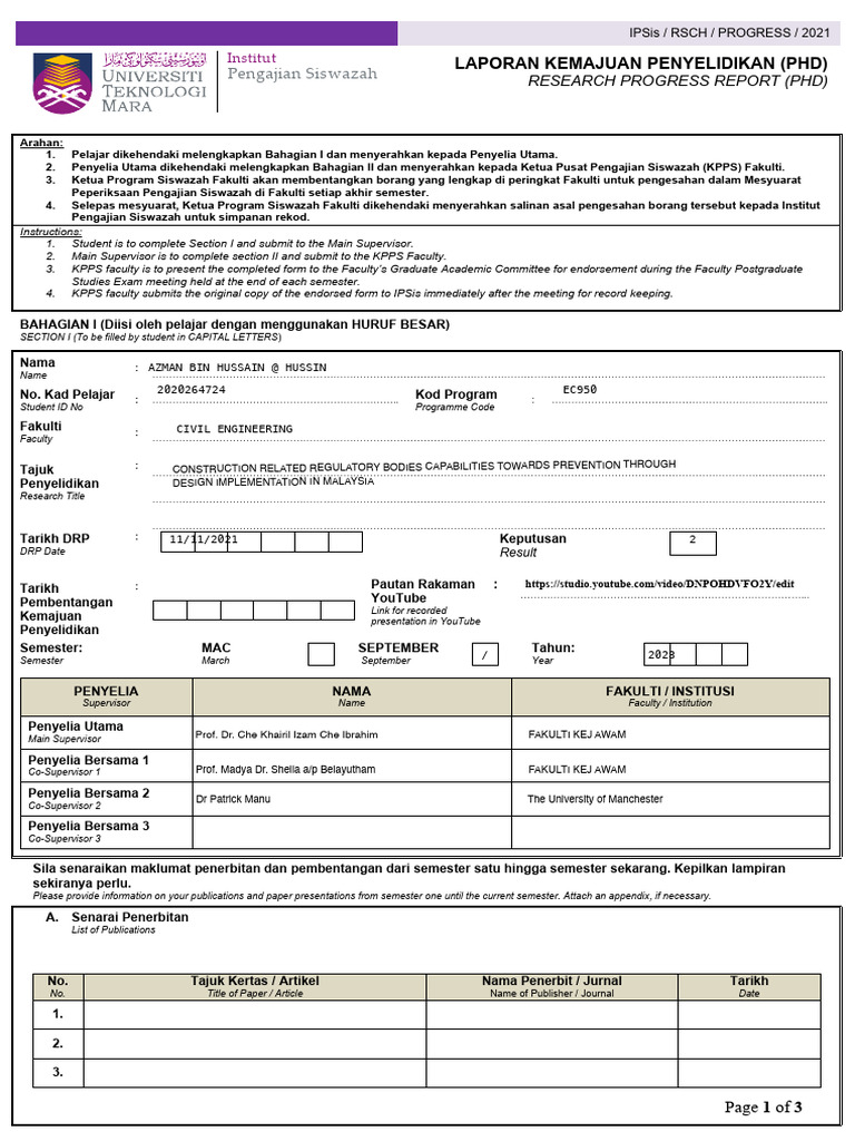 Research Progress Report Sep 2023 | Download Free PDF | Business | Science