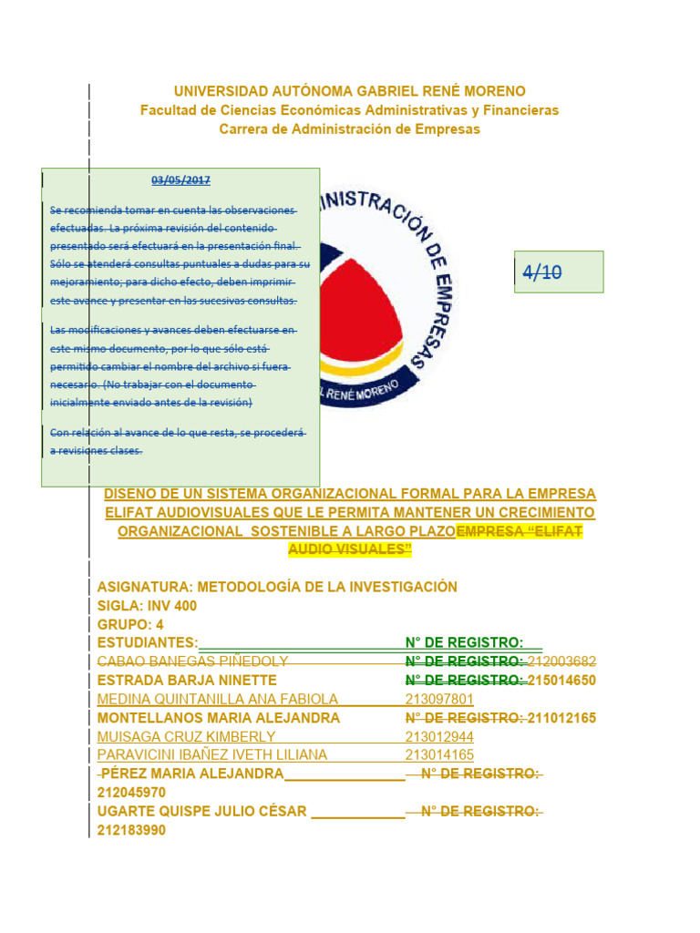 ELIFAT | PDF | Business | Planificación