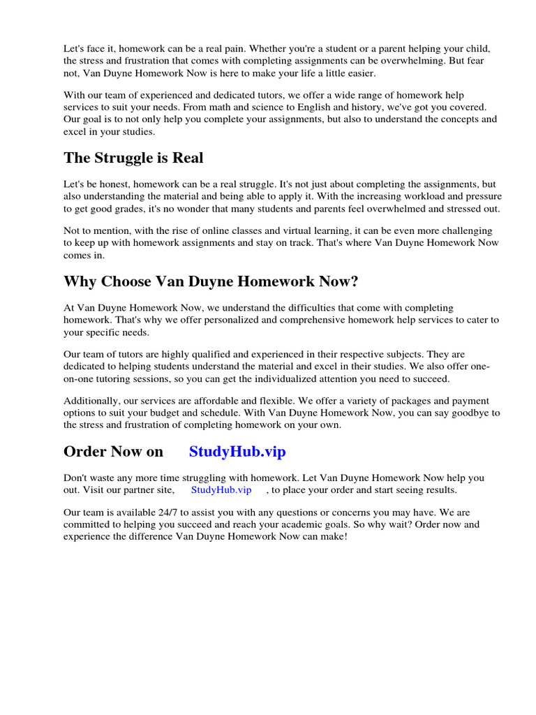 Van Duyne Homework Now | PDF | Homework | Republican Party (United States)