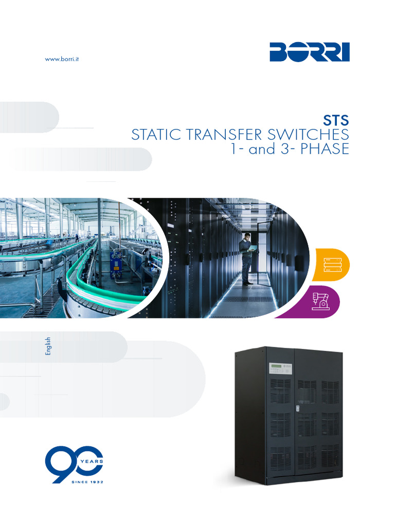 Borri Static Transfer Switch Solutions | PDF | Alternating Current | Relay