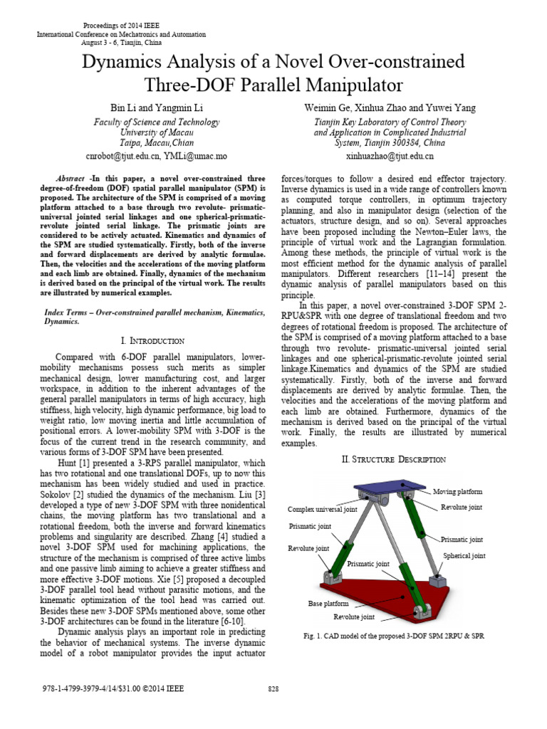Li 2014 | PDF | Classical Mechanics | Kinematics