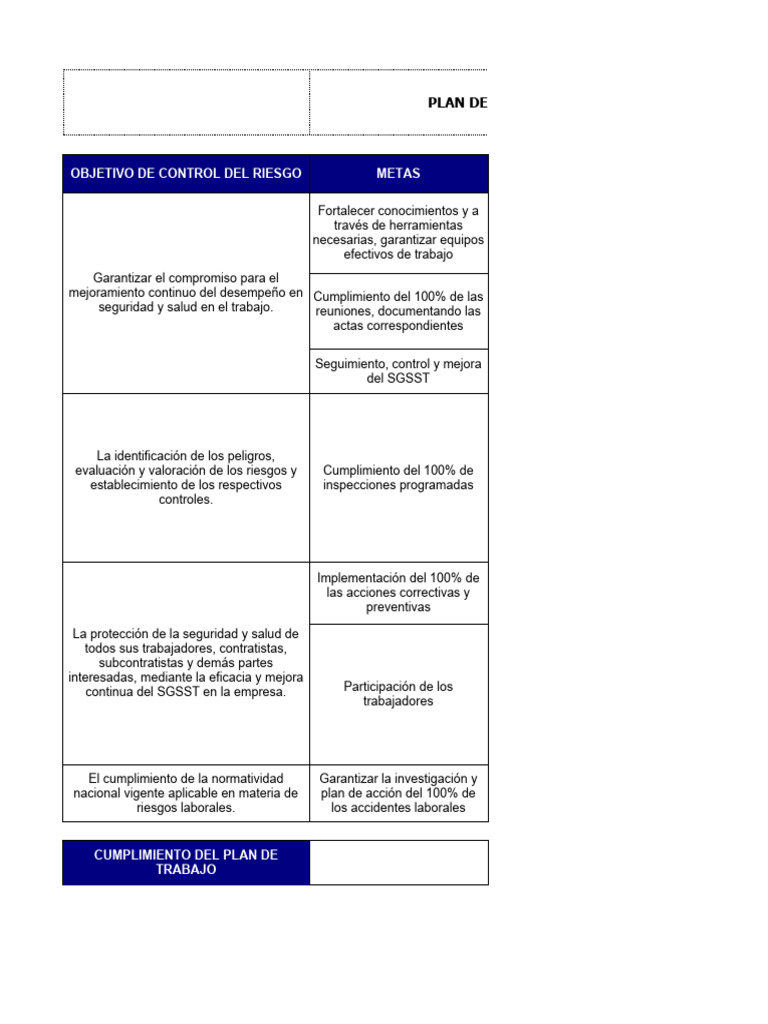 Plan Anual de Trabajo COPASST 2023 | PDF | Finanzas y dinero