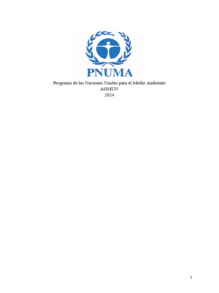 PNUMA: Estrategias para el Medio Ambiente 2024 | PDF | Programa del ...