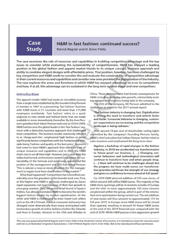 H&M | PDF