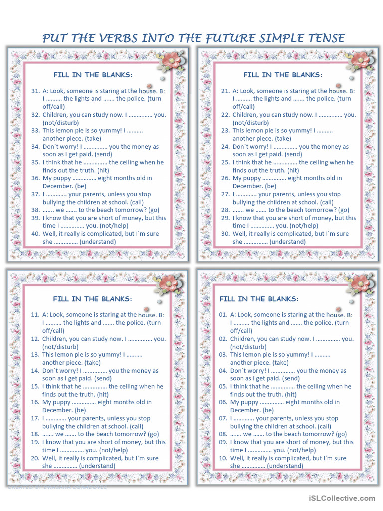 The Future Simple Tense | PDF | Semantic Units | Linguistics