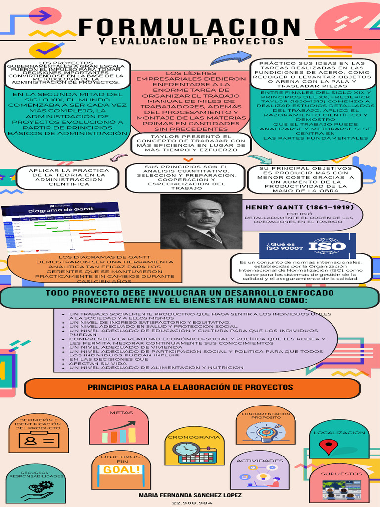 Infografia Formulacion y Evaluacion de Proyectos Maria Sanchez | PDF