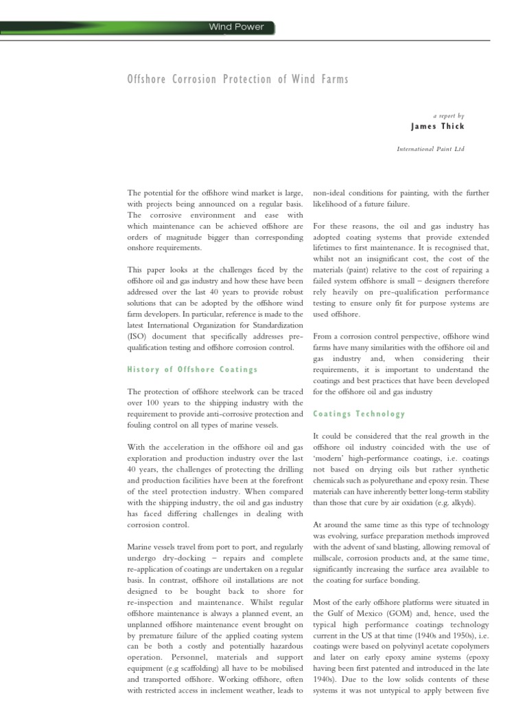 Wind Energy | PDF | Epoxy | Offshore Wind Power