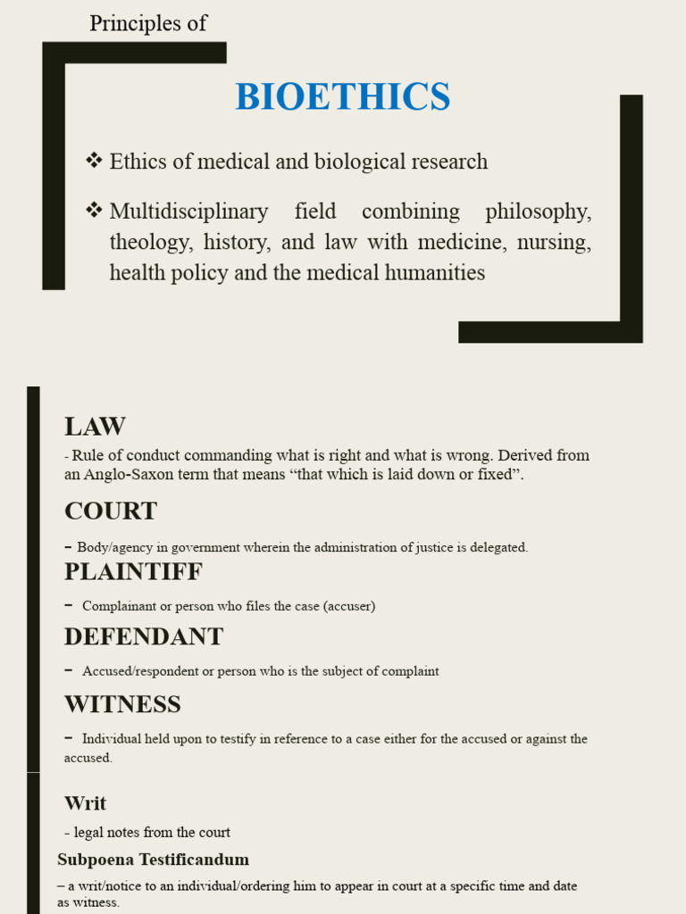 Bioethics | Download Free PDF | Defamation | Standard Of Care