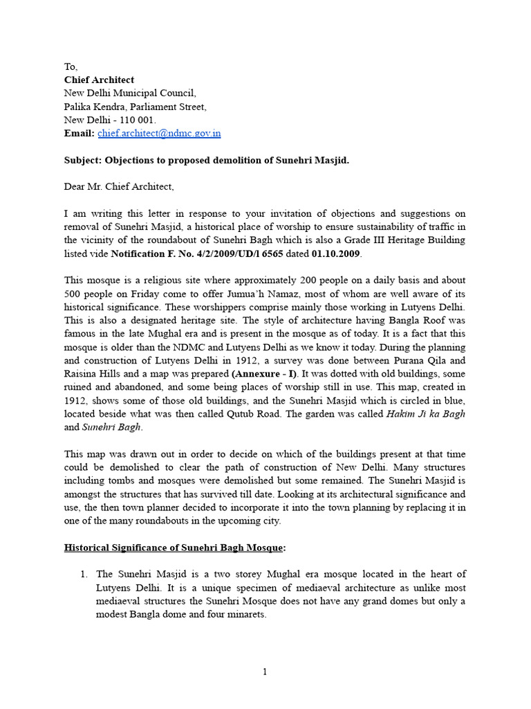 Complete Objections and Suggestions | PDF | Traffic | Mosque
