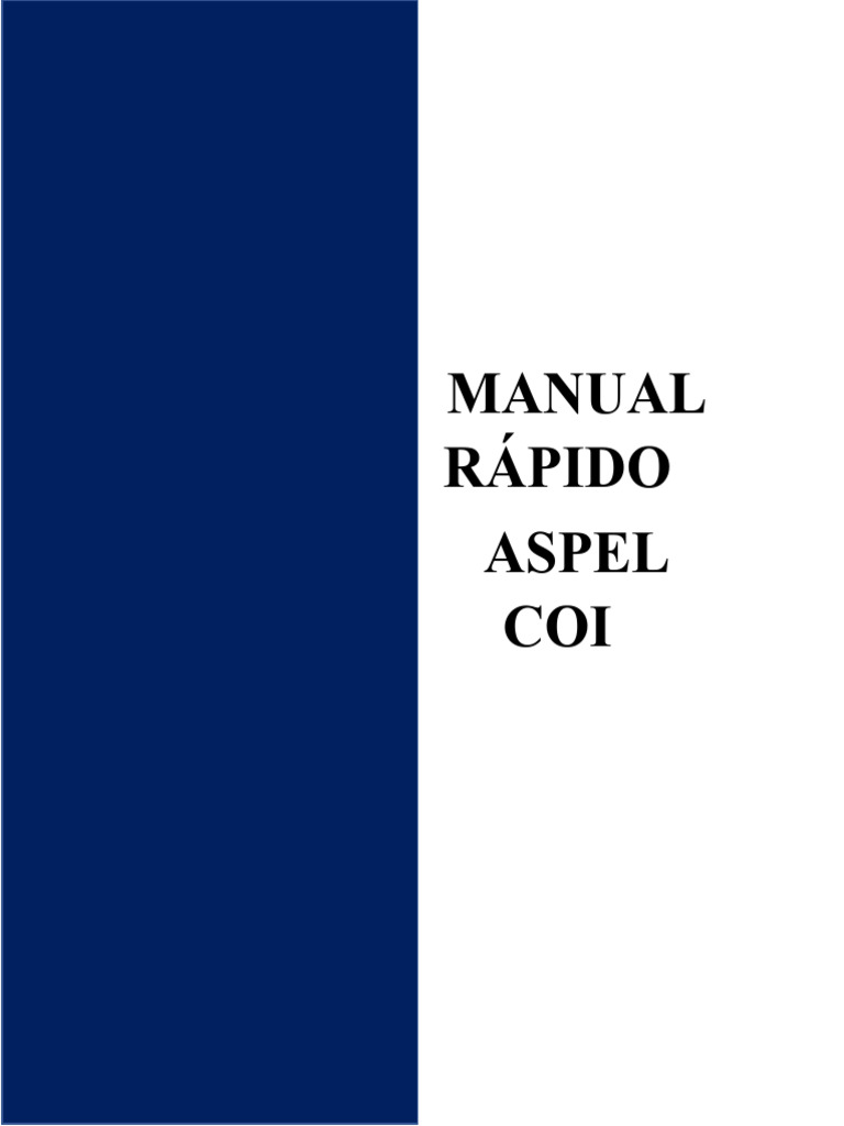 MANUAL ASPEL COI - JOCELYN MITZI | PDF