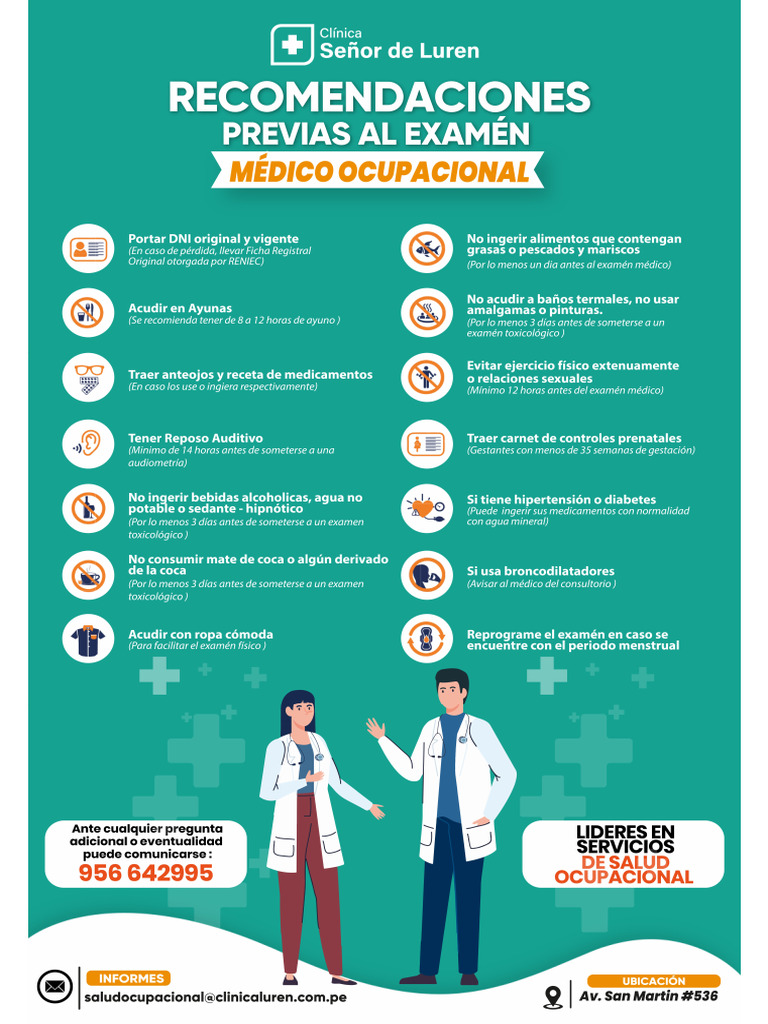 Recomendaciones Salud Ocupacional | PDF