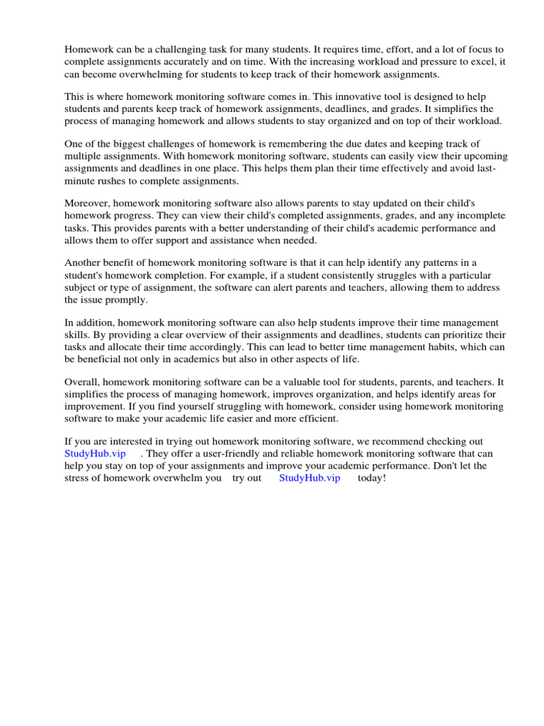 Homework Monitoring Software | PDF | Homework | Remote Desktop Services