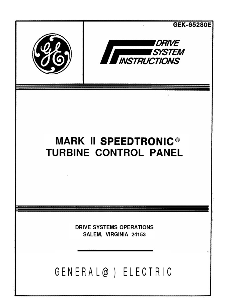 GEK-65280 MKII Control Panel Manual | PDF | Logic Gate | Relay