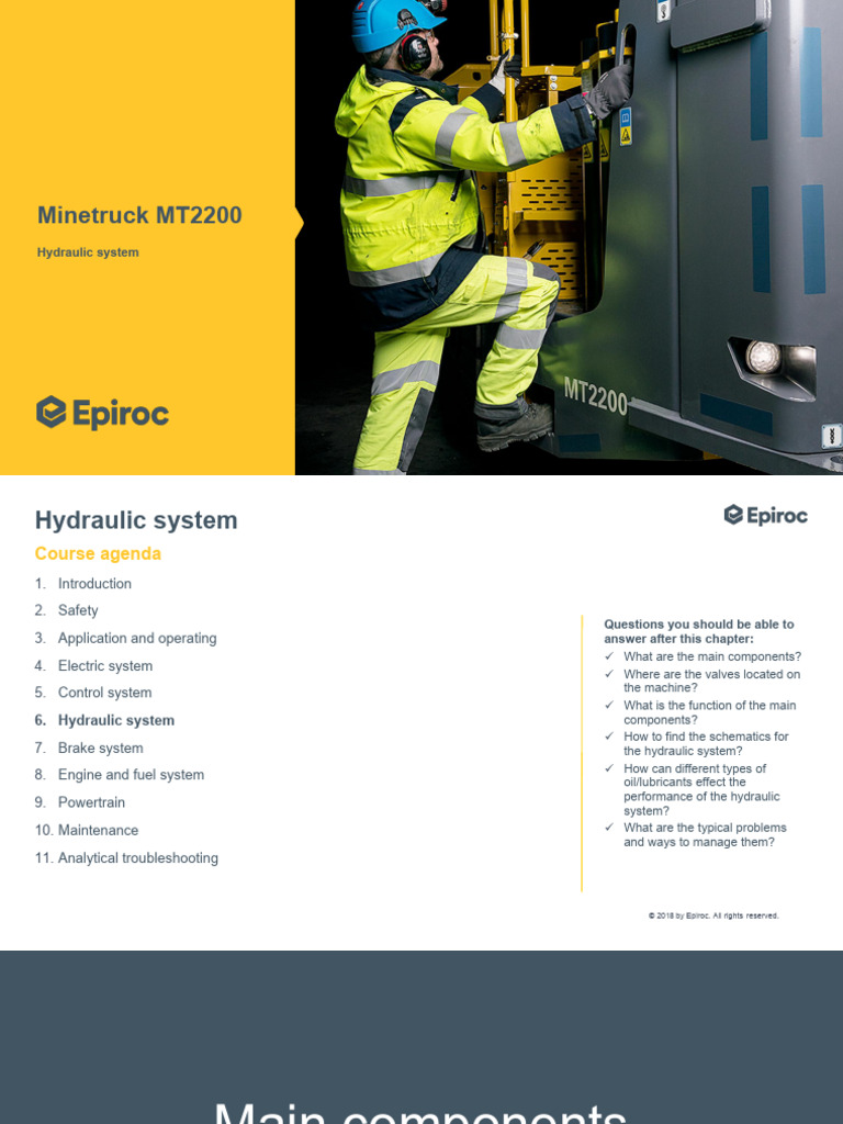 06 Hydraulic System - MT2200 - en | PDF | Valve | Pump