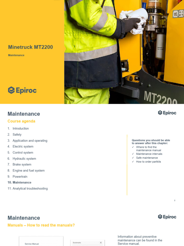 10 Maintenance - MT2200 - en | PDF | Bearing (Mechanical) | Pump