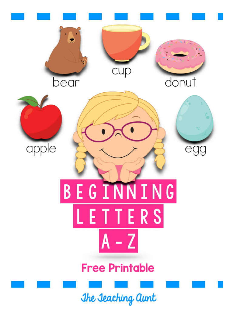 Beginning Letter Worksheets Free Printable | PDF