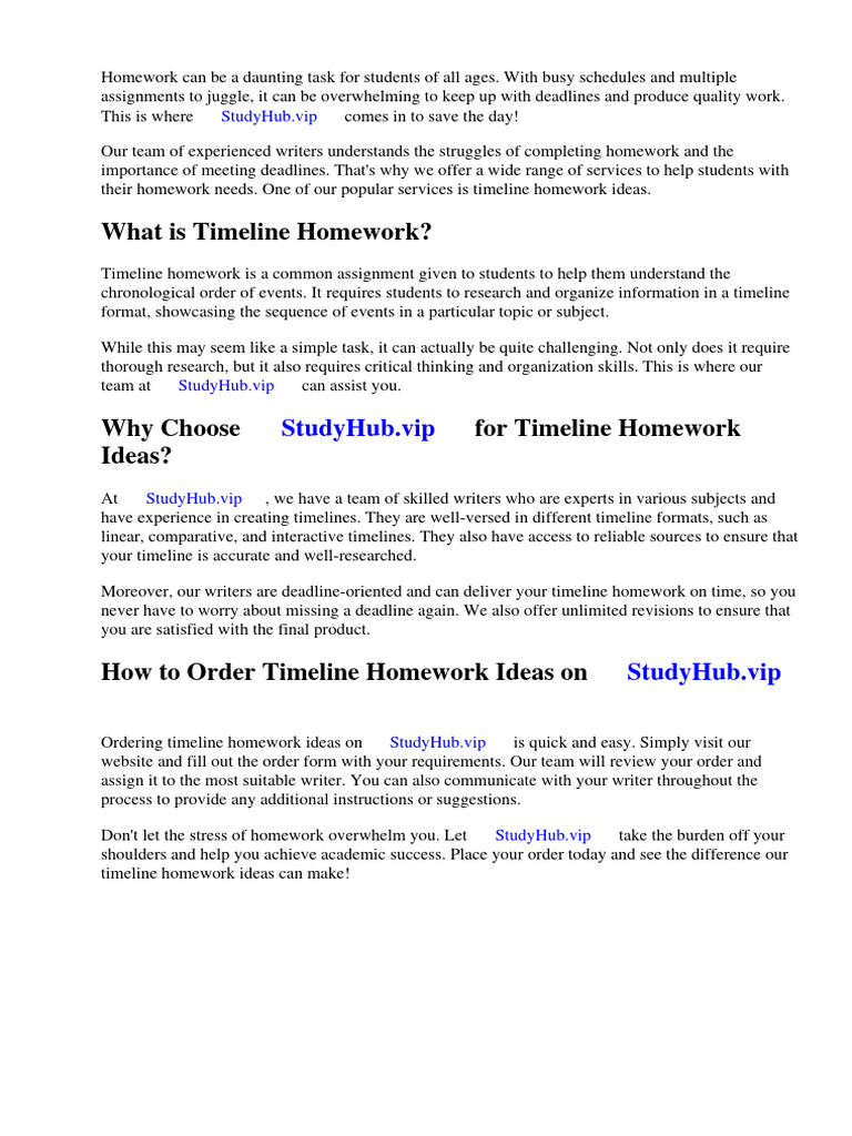 Timeline Homework Ideas | Download Free PDF | Homework | Scrapbooking
