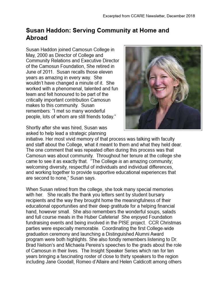 Ccare Pro Susan Haddon Feature | PDF | Social Science | Science & Mathematics