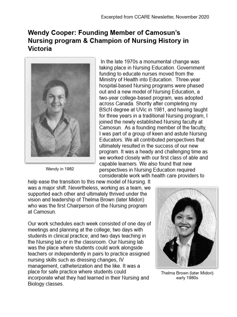 Ccare Pro Wendy Cooper Feature | PDF | Nursing | Health Care