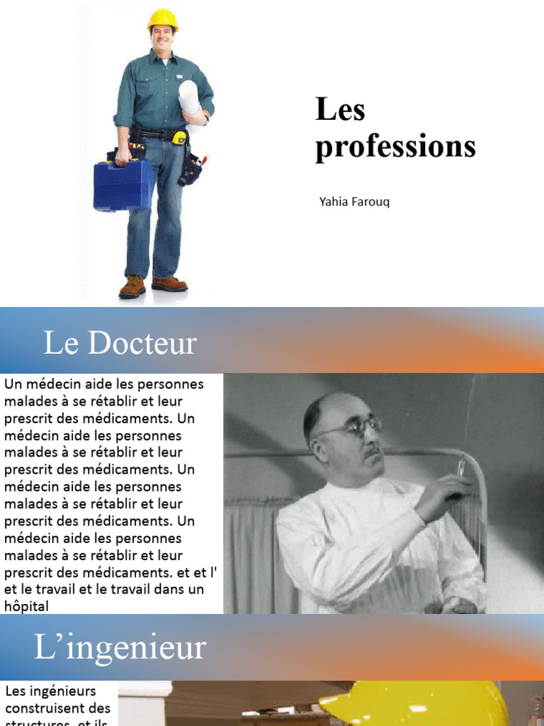 Les Professions | PDF | Maison et jardin | Sciences et mathématiques