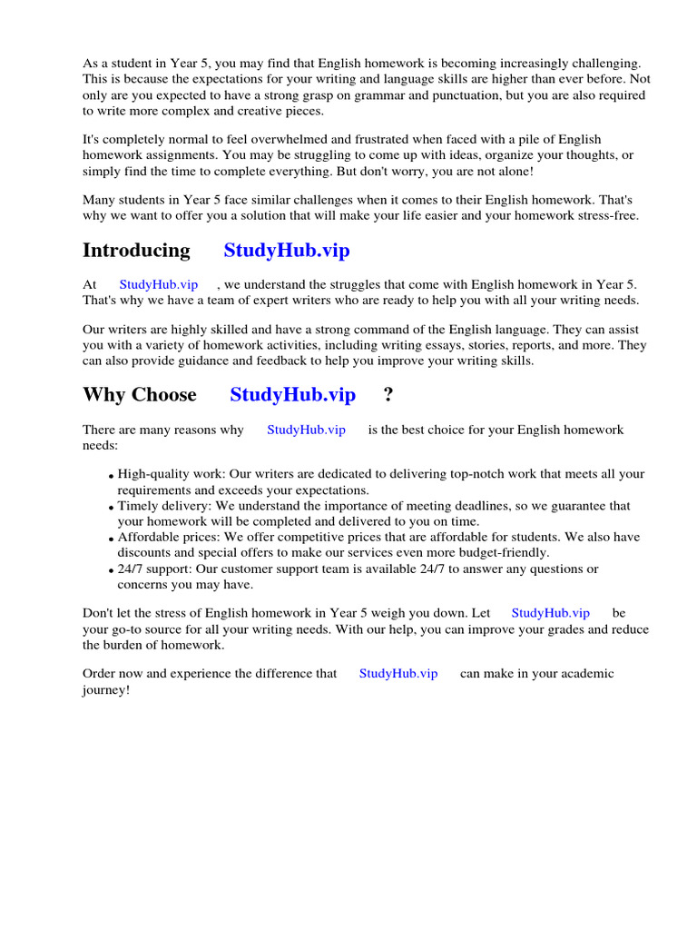 English Homework Activities Year 5 | PDF | Worksheet | Phonics