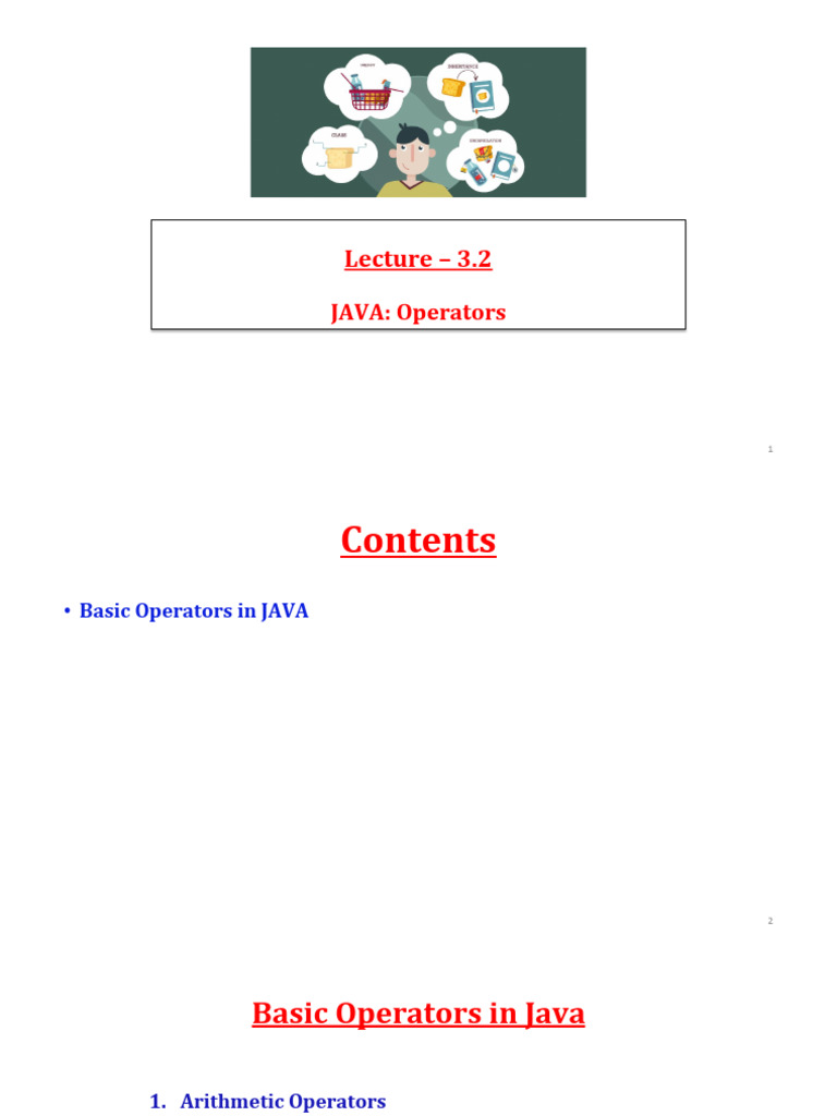 Lecture_3.2- Operators And control statements in Java | PDF | Control ... Lecture_3.2- Operators And control statements in Java | PDF | Control ...