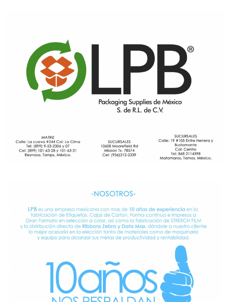 Presentación LPB 2015 | PDF