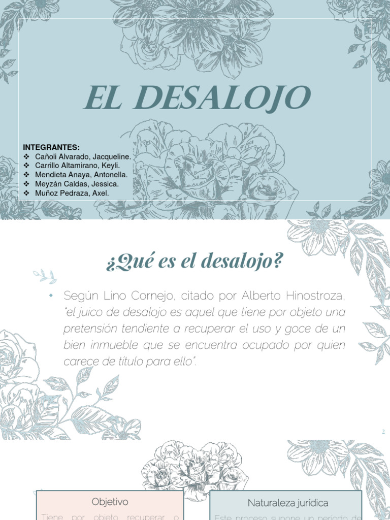 Proceso de Desalojo Judicial | PDF | Demanda judicial | Ley procesal