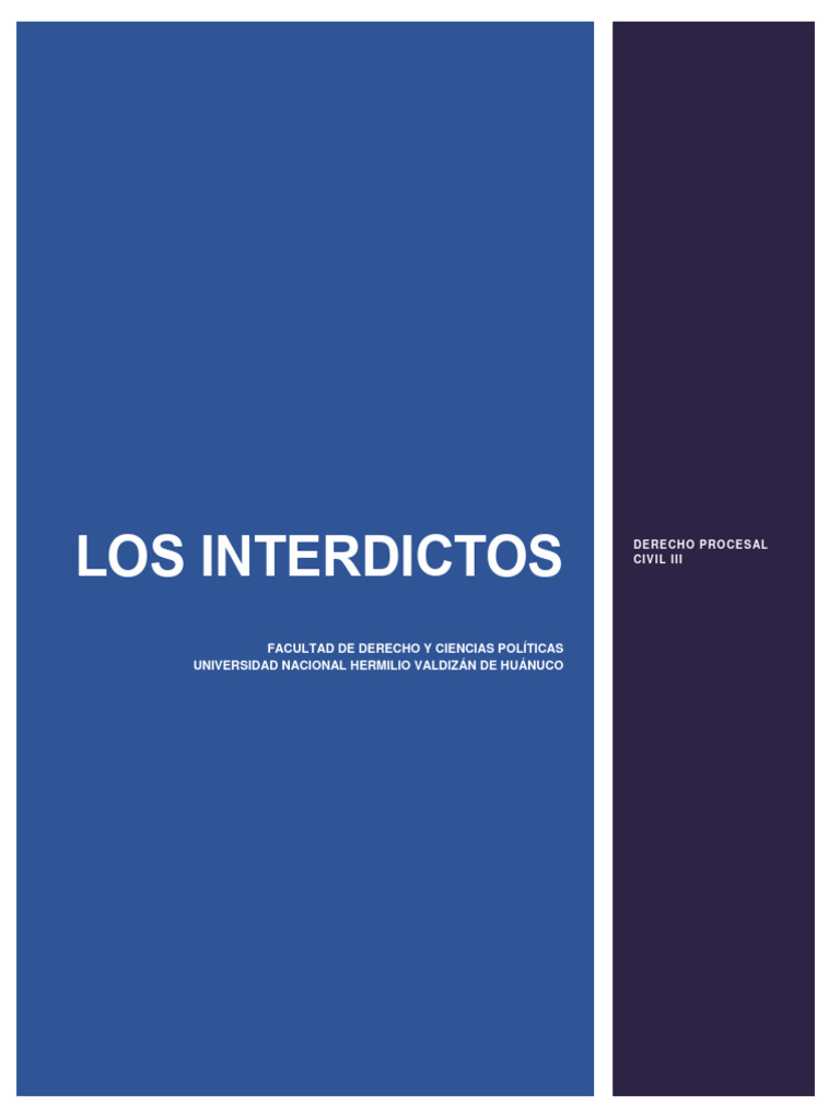 Grupo - Los Interdictos (Work) | PDF | Estatuto de limitaciones ...