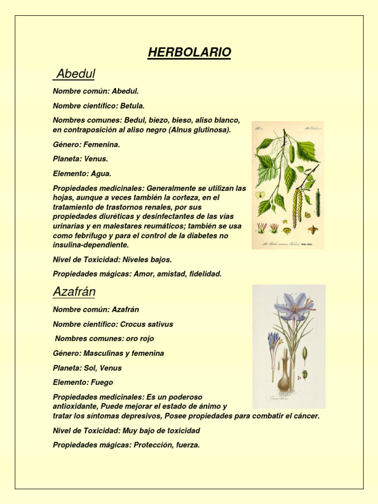 Herbolario | PDF | Agua