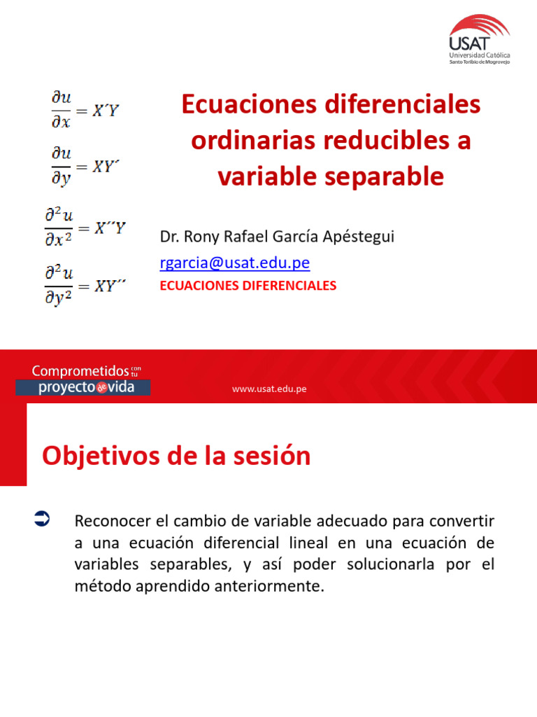 Edo Reducible A Variable Separable Descargar Gratis Pdf Ecuaciones