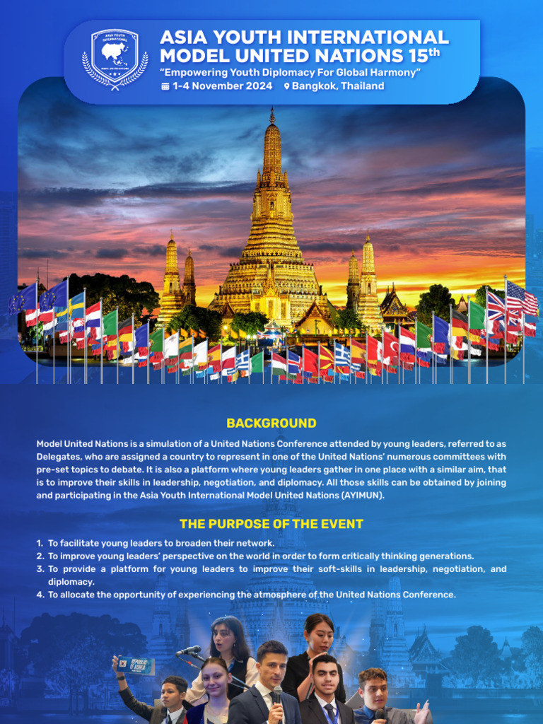 AYIMUN 2024: Youth Diplomacy in Bangkok | PDF | Travel