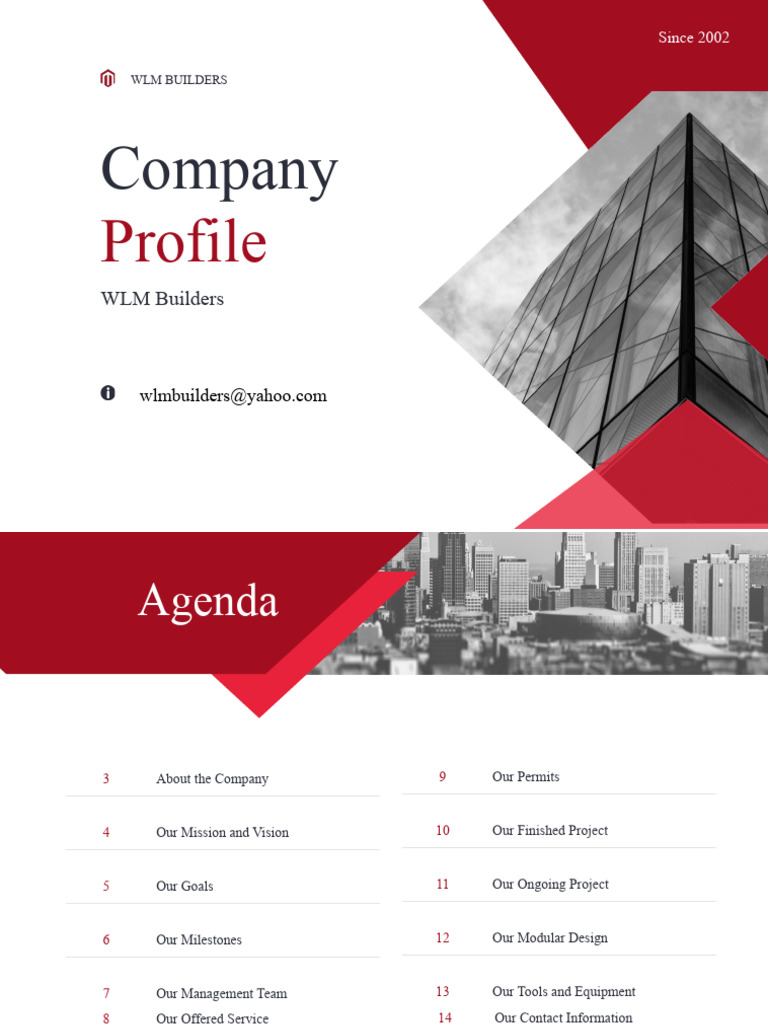 2 WLM Bulders Latest Company Profile For Printing Na Sa Finally | PDF ...