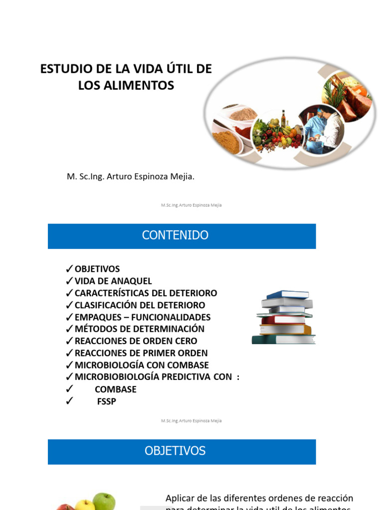 7.1 Estudio de Vida Util | PDF | Alimentos | Metabolismo