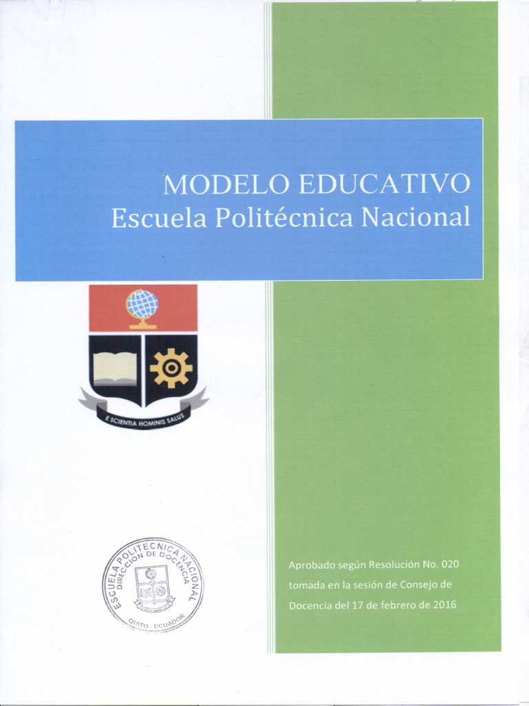 Modelo Educativo EPN CD RES 020 | PDF