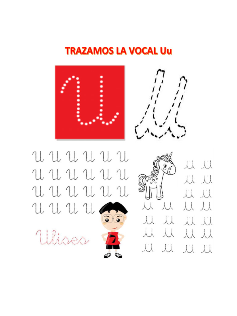 Conocemos La Vocal U | PDF