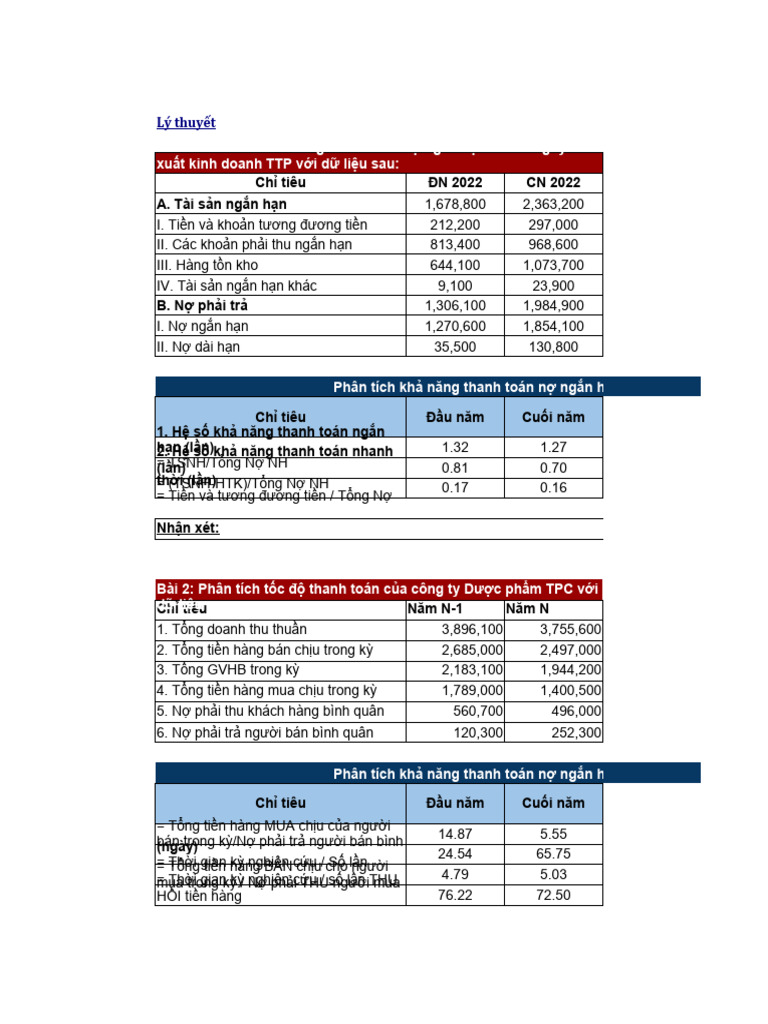 Phân Tích BCTC | PDF