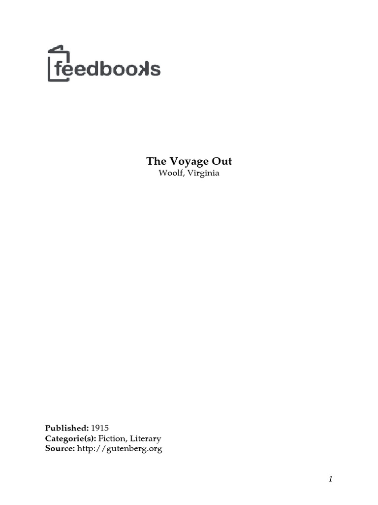 The Voyage Out: A Modernist Exploration | PDF | Virginia Woolf | The ...