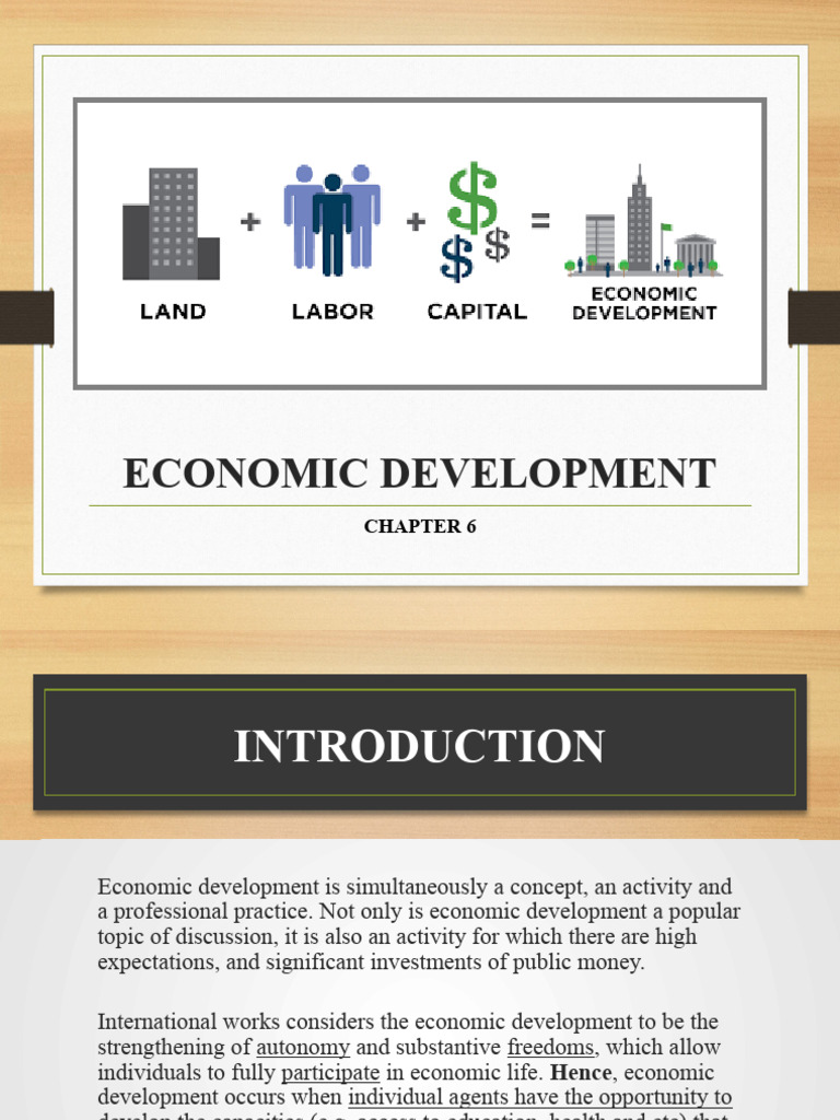 Chapter 6 - Economic Development | PDF | Poverty | Poverty & Homelessness