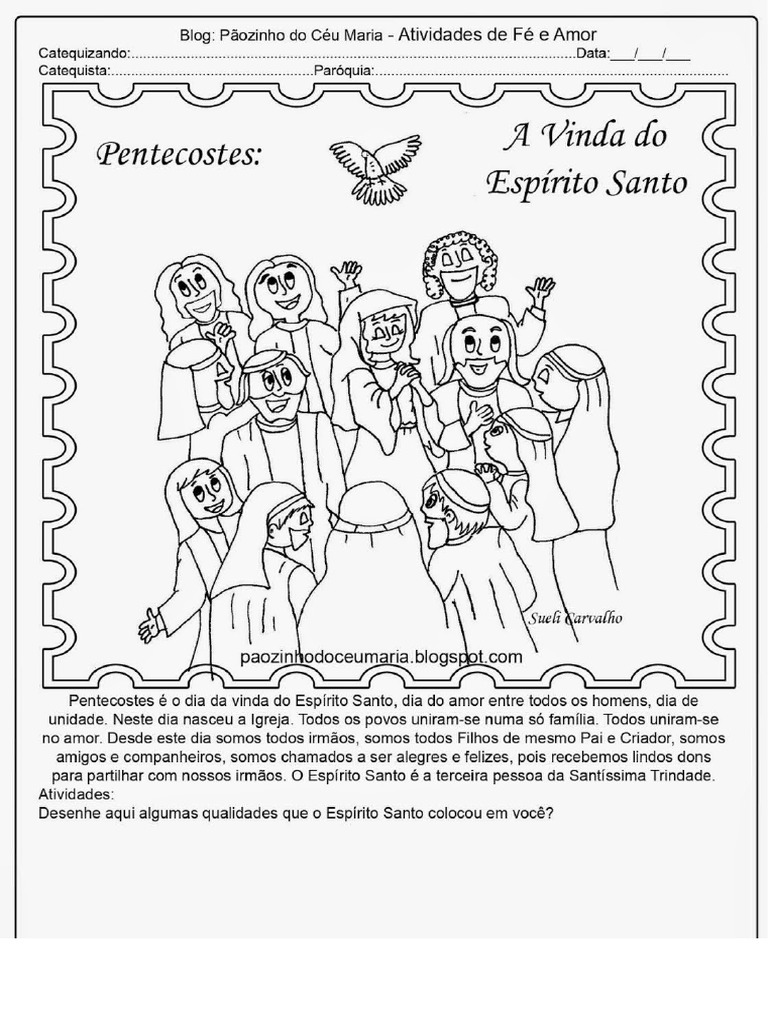 Atividade de Pentecoste | PDF