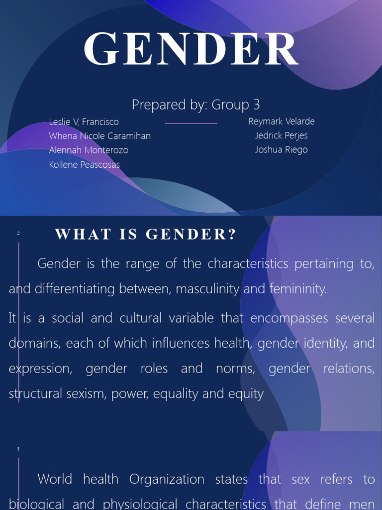 Gender | PDF | Gender | Gender Studies
